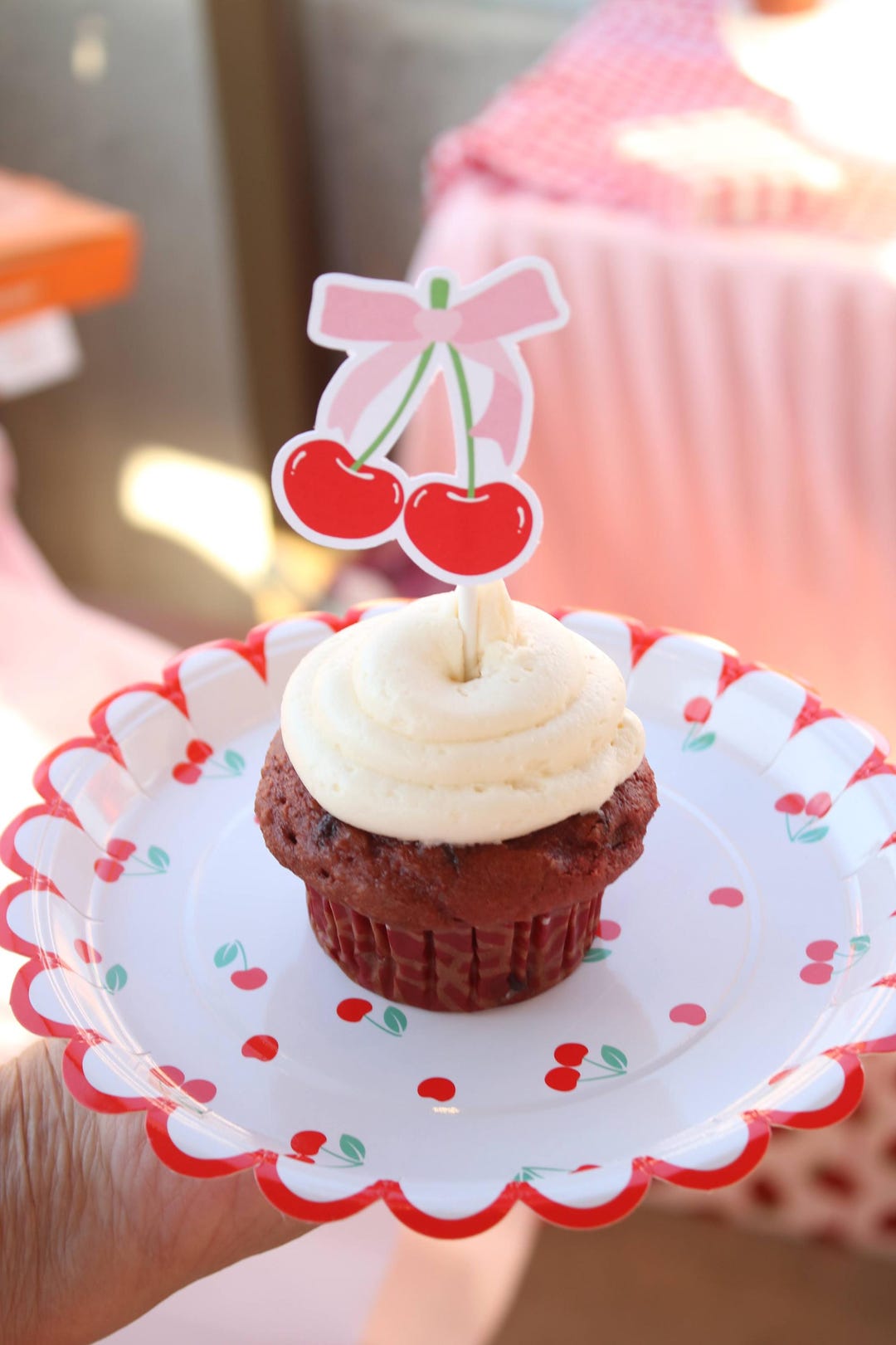 Cherry Cupcake Toppers, Cherry on Top Party Decor, Cherry First ...