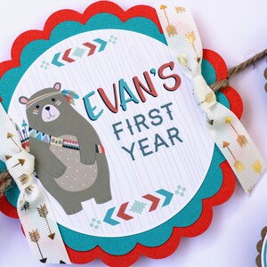 Tribal Animals First Year Photo Banner 12 Month Photo Banner Wild One ...