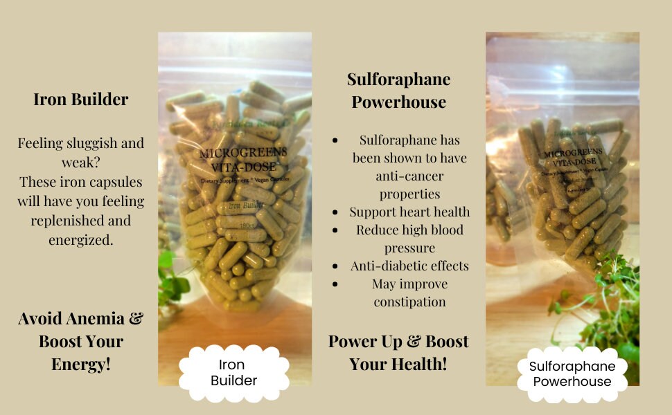 Microgreens Vita-dose Capsules - Etsy