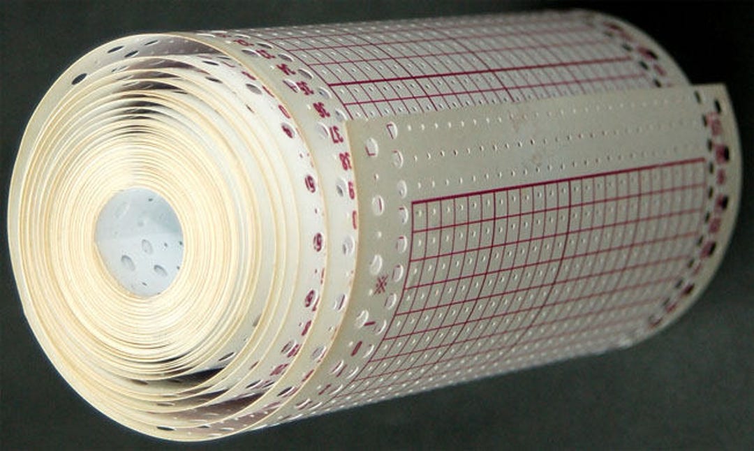4.5mm & 9mm Blank Punchcard Roll for Brother Singer Knitting Machine ...