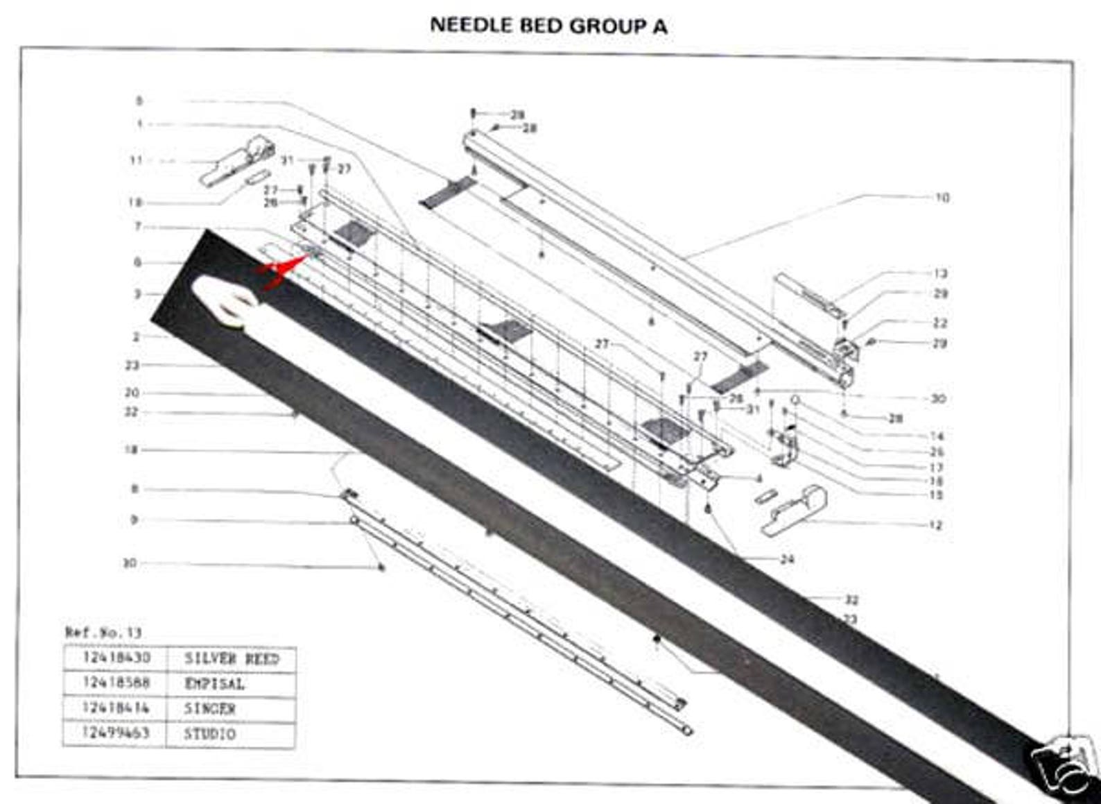 Needle Retainer for Singer Ribbing Knitting Machine SRP50 - Etsy