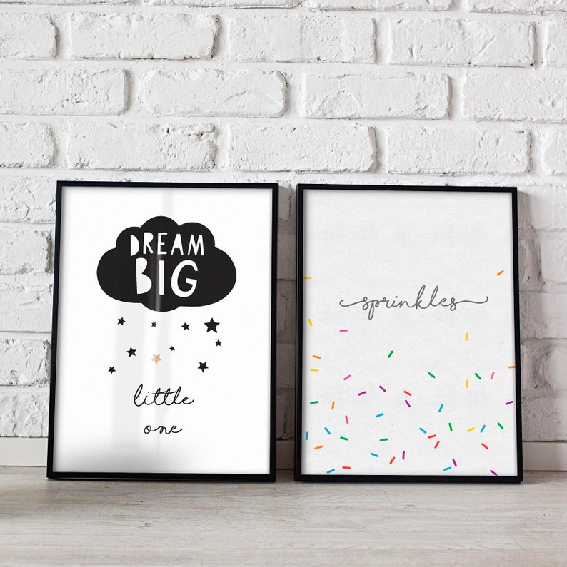 Sprinkles Print, Confetti Print, Pastel Poster, Nursery Art Print ...