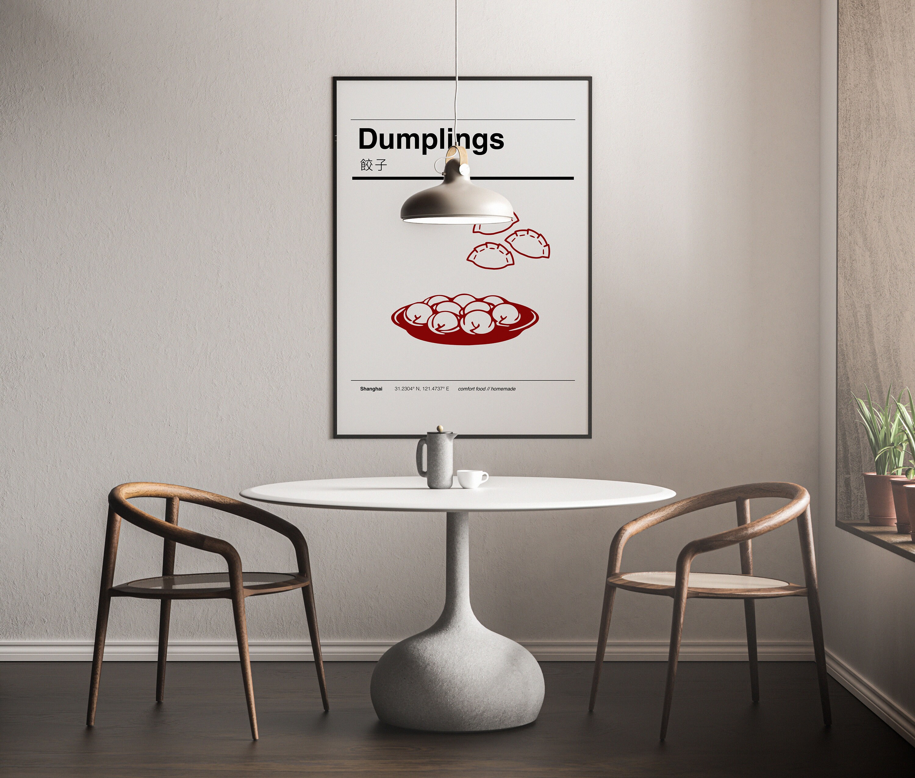 Dumplings, Dumplings Poster, Dumplings Print, Jiaozi Poster, Chinese ...