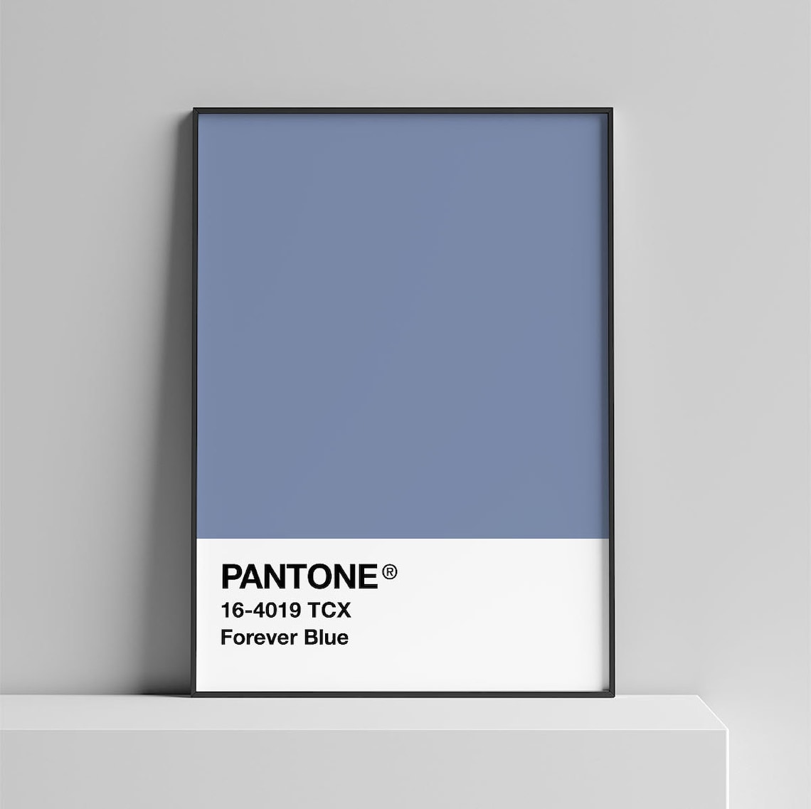 Forever Blue Pantone Blue Pantone Pantone Poster Blue | Etsy