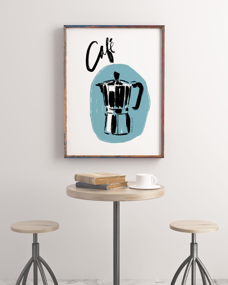 Coffee Print, Coffee Poster, Food Illustration, Cafe Illustration ...