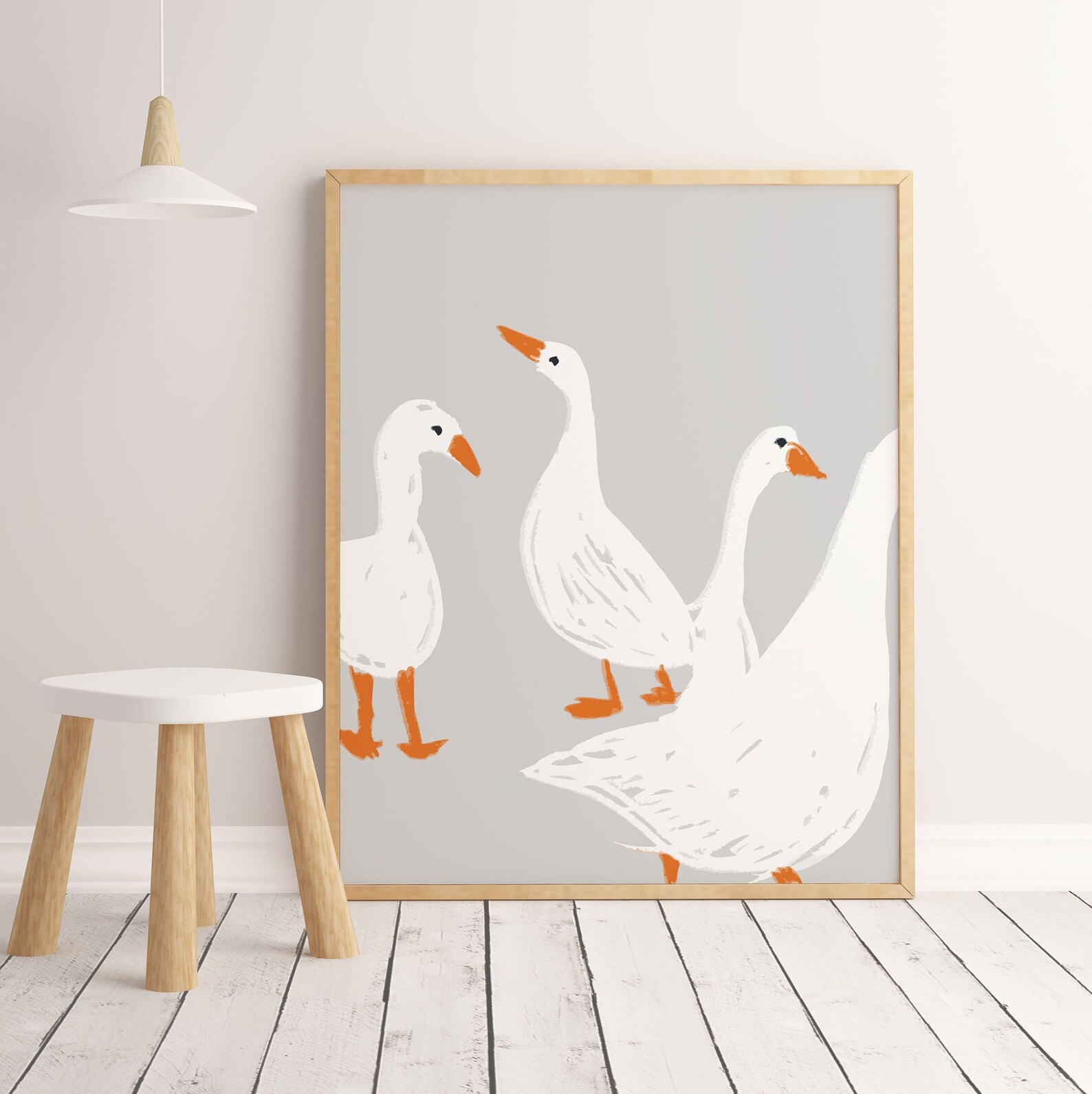 Ducklings, Duckies Print, Duck Print, Duck Illustration, Nursery Print ...