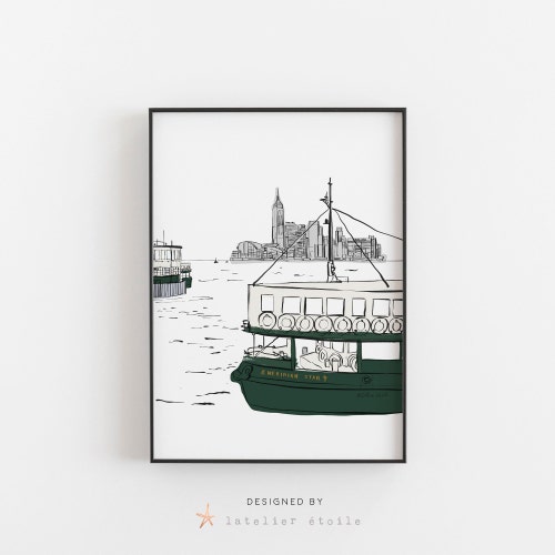 Star Ferry Star Ferry Hong Kong Vintage Hong Kong Nostalgic - Etsy