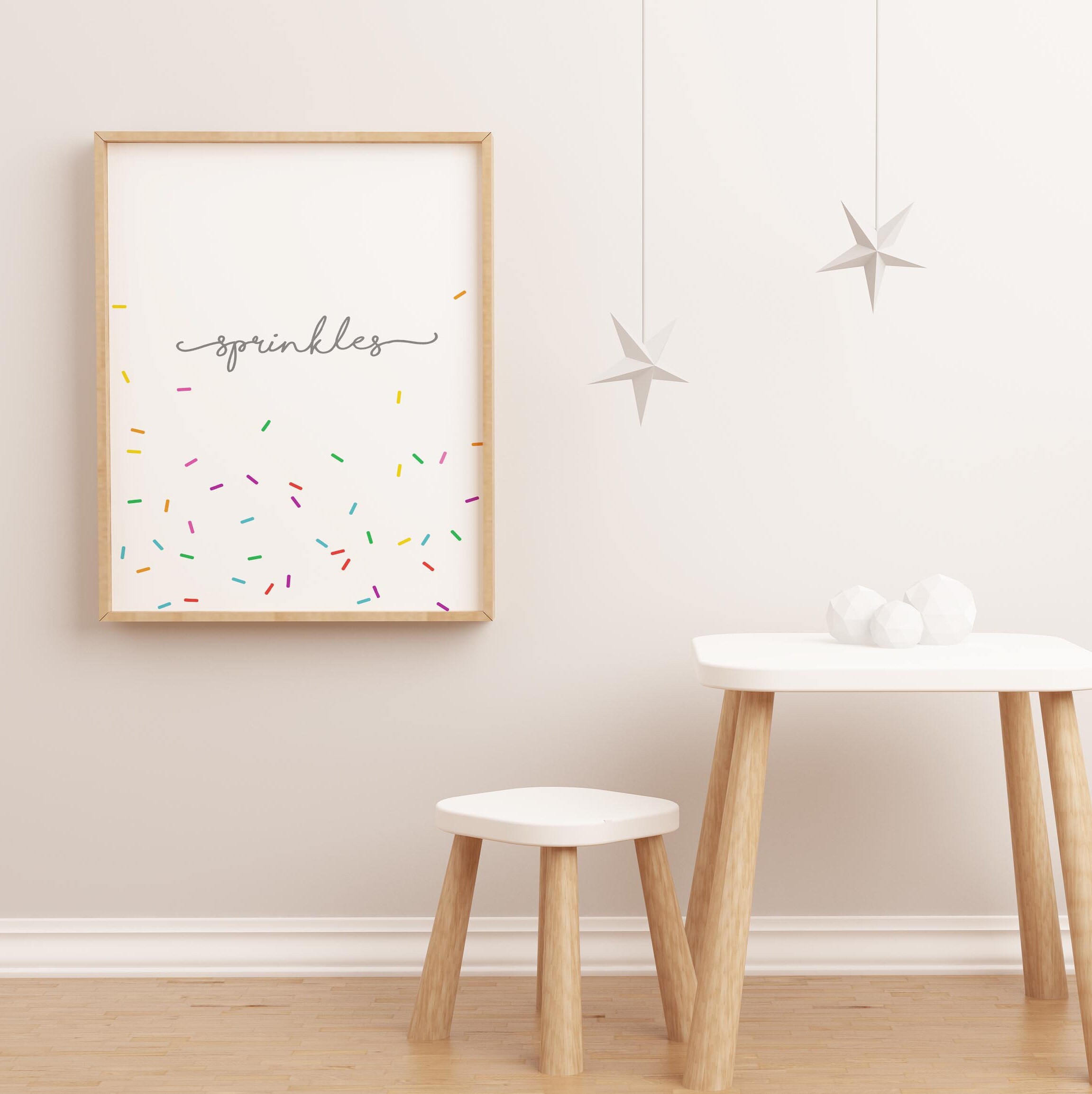 Sprinkles Print, Confetti Print, Pastel Poster, Nursery Art Print ...