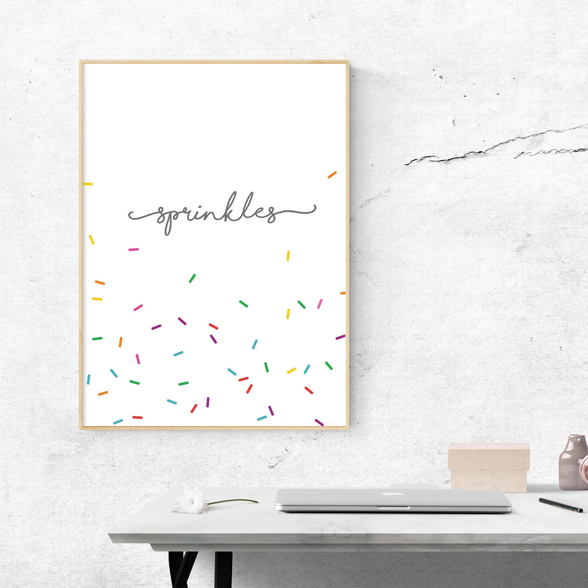 Sprinkles Print, Confetti Print, Pastel Poster, Nursery Art Print ...