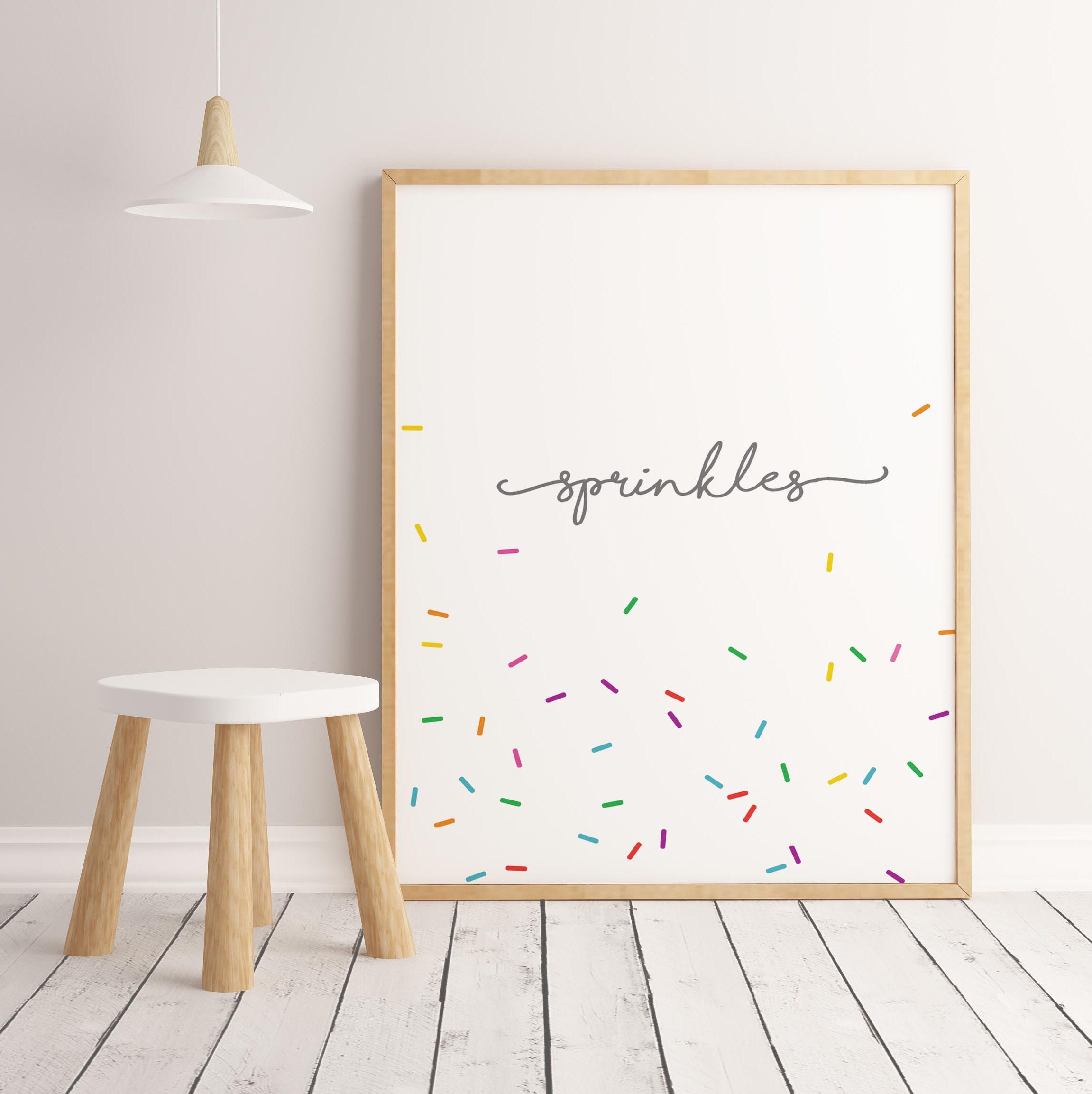 Sprinkles Print, Confetti Print, Pastel Poster, Nursery Art Print ...