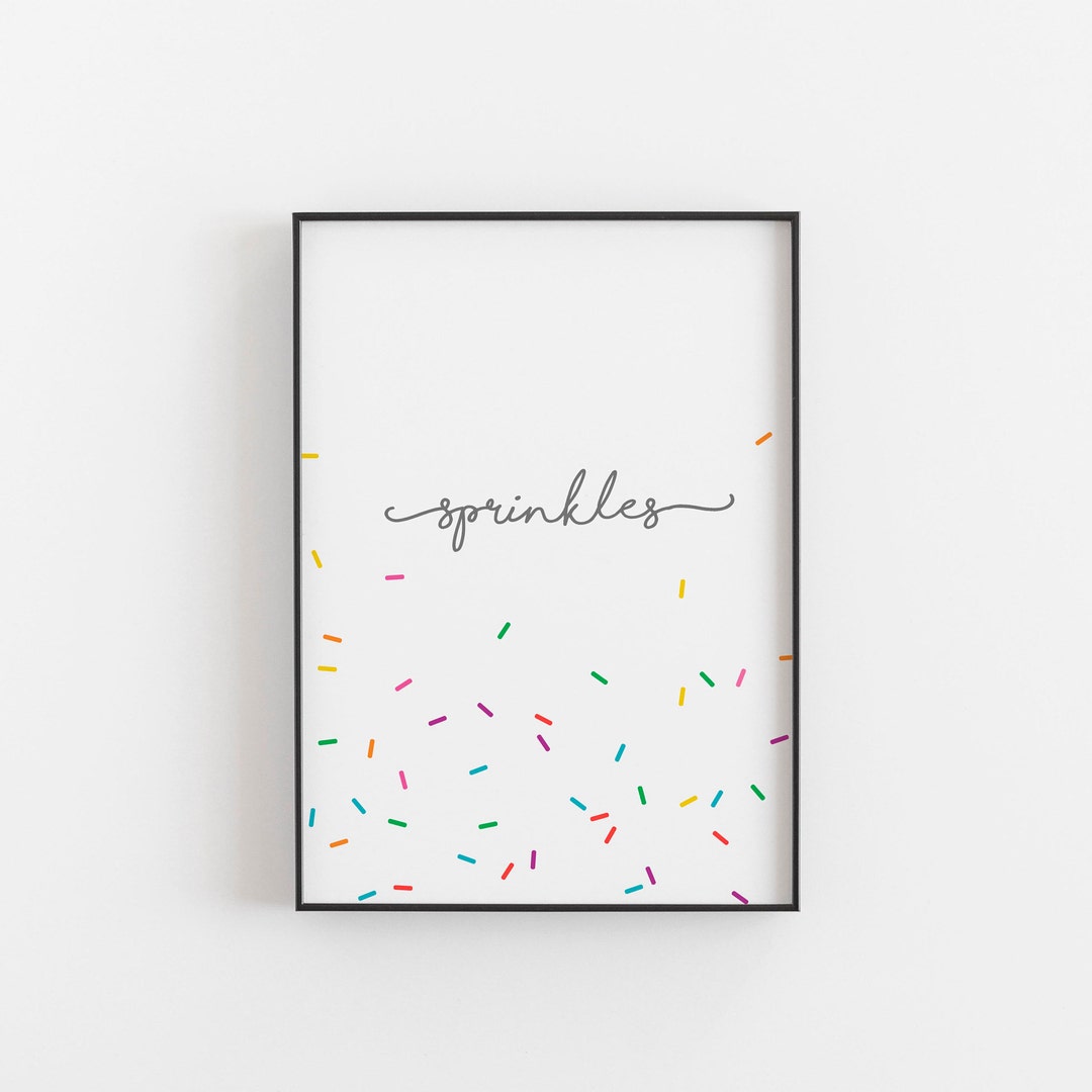 Sprinkles Print, Confetti Print, Pastel Poster, Nursery Art Print ...