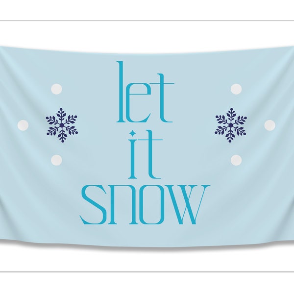 Let It Snow Banner - Etsy