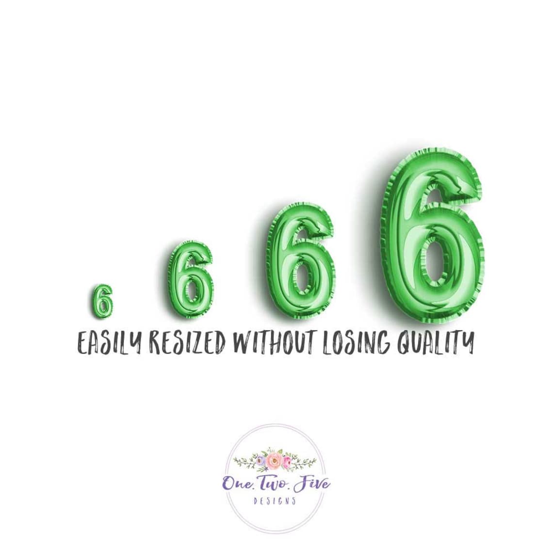 Green Foil Mylar Letter/number Balloon Clipart | Green Letters | Green ...