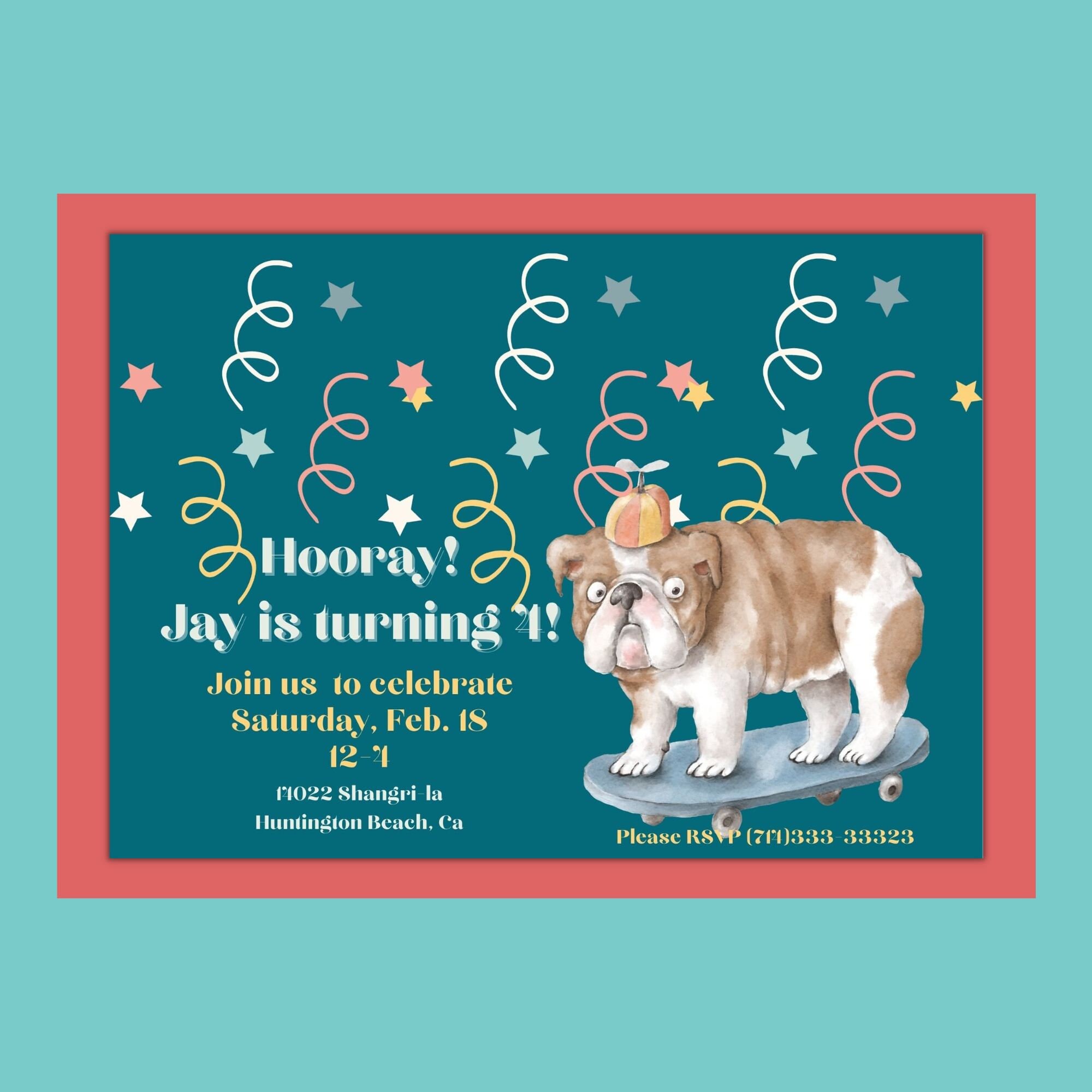 Editable Birthday Invitation - Etsy