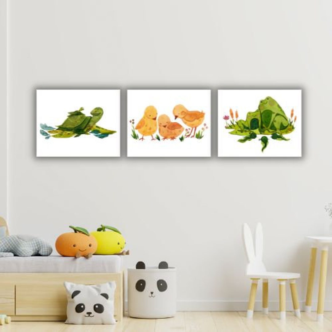 Printable Water Animals Wall Art, Nautical Ocean Animal Posters, Boy ...