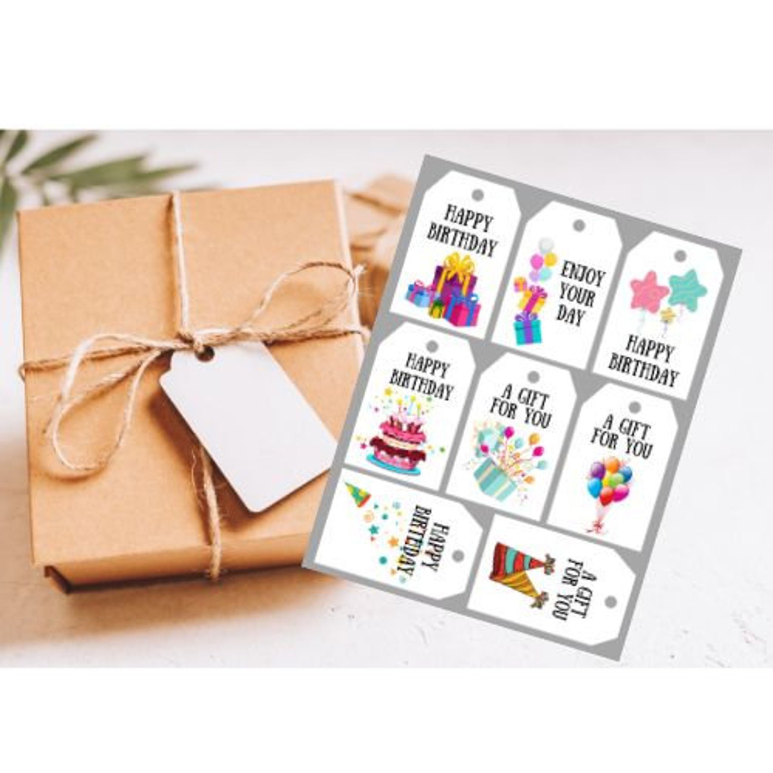 Printable Birthday Gift Tags| Happy Birthday Printable Gift Tags ...