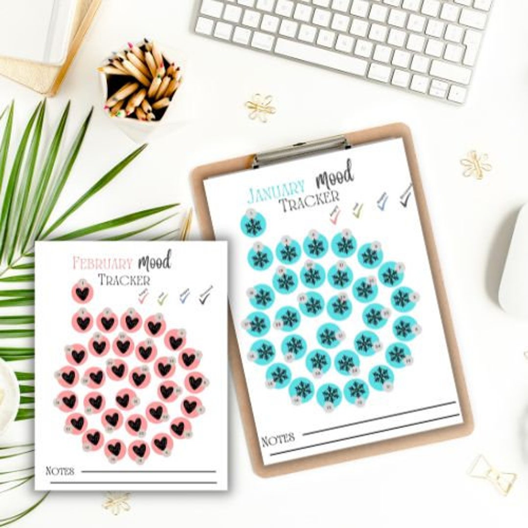 Printable Mood Tracker| Daily Mood Tracking Journal| Digital Mood ...