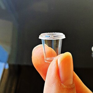 Miniature Plastic Coffee Cups With Lids – 1:12 Scale Dollhouse ...