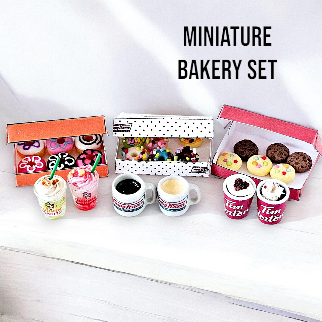Realistic Miniature Bakery Set, Miniature Real Food, Food Gifted ...