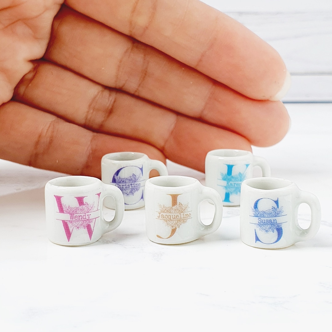 Personalized Miniature Ceramic Mug: Custom Name Gift - Etsy