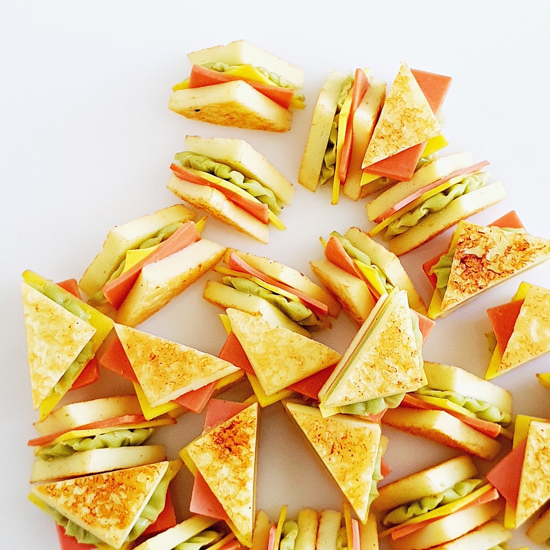 Handcrafted Dollhouse Miniature Fake Sandwich , 1:12 Scale ,miniature ...