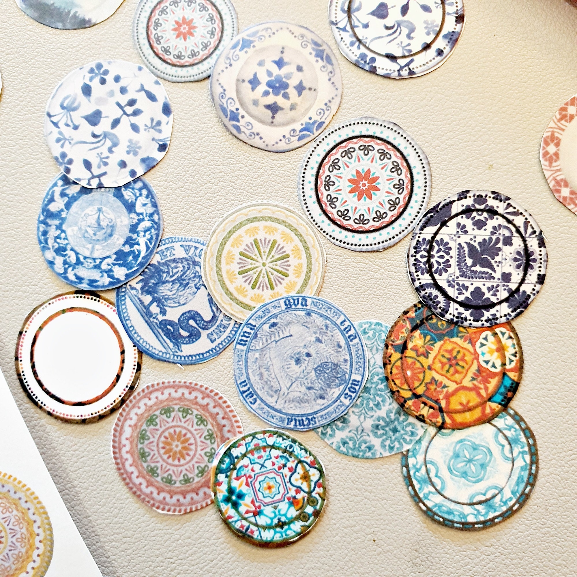 Dollhouse Miniatures Vintage Plates: 54 Style DIY Prints (digital ...