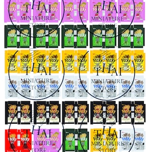 6 Style Miniatures Snack Candy Chocolate POCKY Box Packaging DIY ...