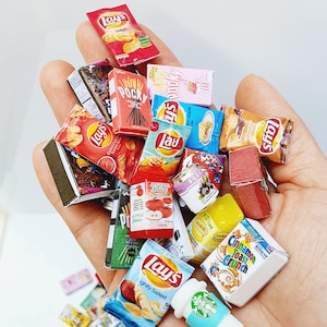 Miniature Snack Packaging: Dollhouse DIY Printable (PDF Digital ...