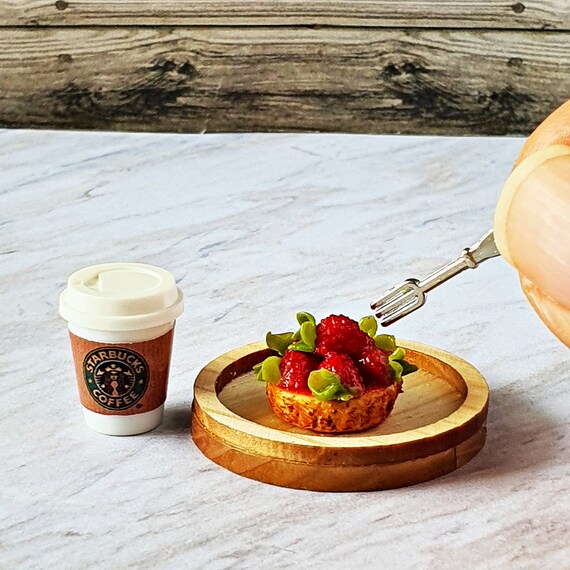 Miniature Toys Dollhouse Miniature Food Bakery Strawberry Pie Tart Hot ...