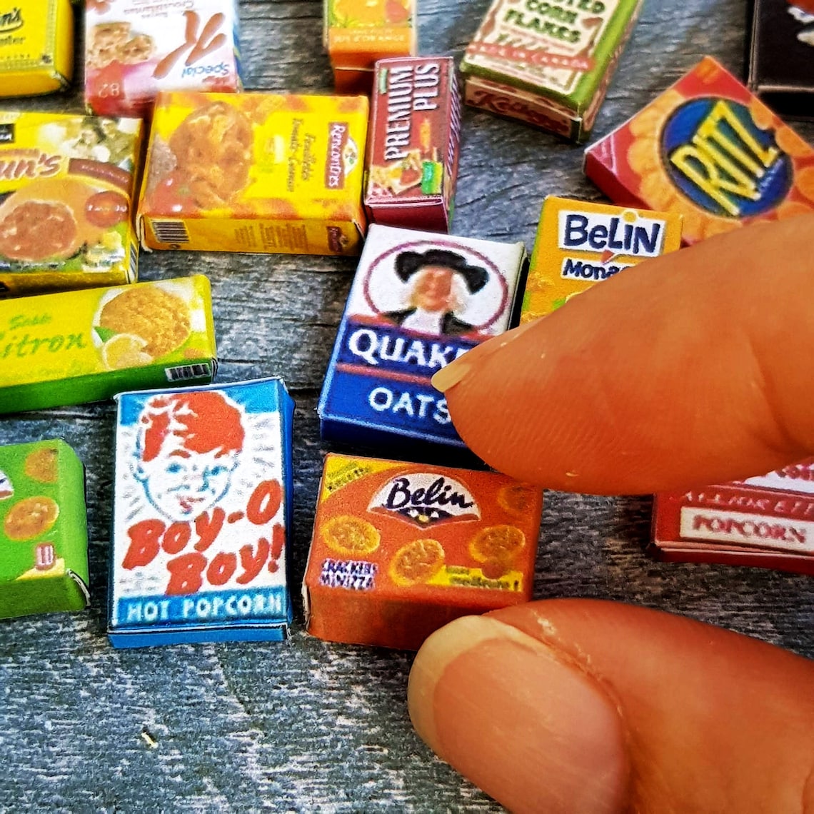 19 Style DIY Cereal Boxes Miniatures Groceries Box PRINTABLE - Etsy