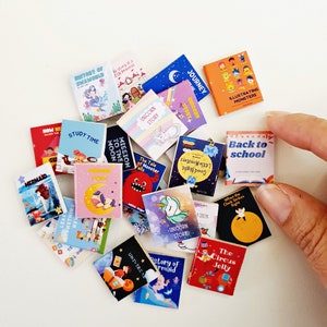 24 Printable Miniature Children Book Covers Set | 1:12 | Novel Covers ...
