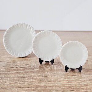 Miniatures Tiny Ceramic Dishes Plates, Decorative Miniatures Plates for ...