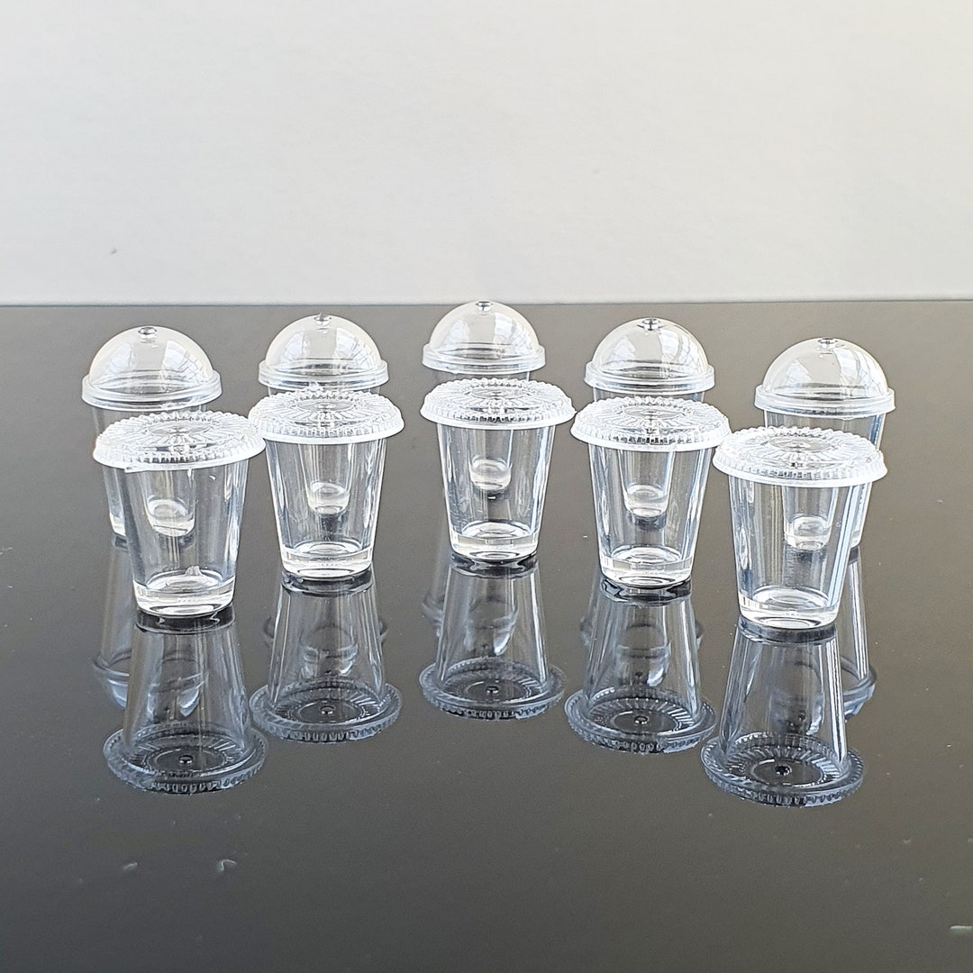 Decorative Miniature Clear Cup Set for Dollhouse, Tiny House, Tiny ...