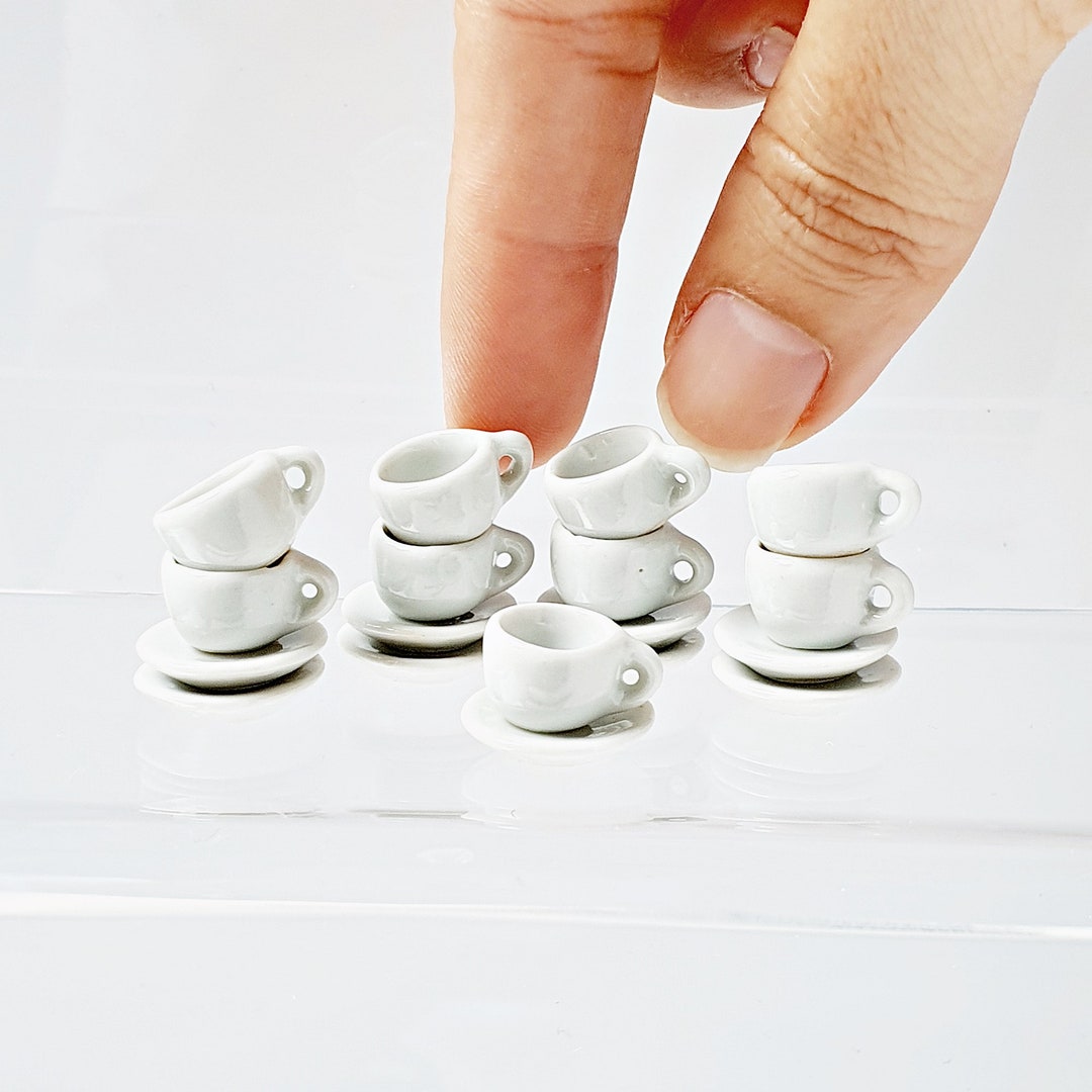 Miniature Ceramics Coffee Tea Cup Set for Dollhouse , Tiny House ...