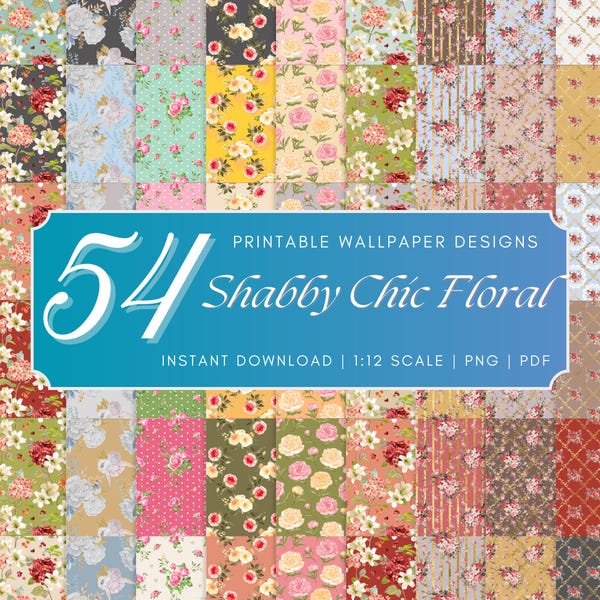 Shabby Chic Wallpaper - Etsy