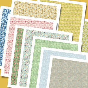 Printable Dollhouse Decorating 1:12 Scale Wallpaper Digital Download ...