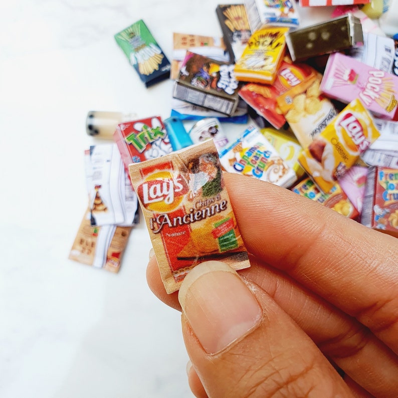 2 Sheet A4 Paper Print 58 Style DIY Miniatures Snack Candy - Etsy