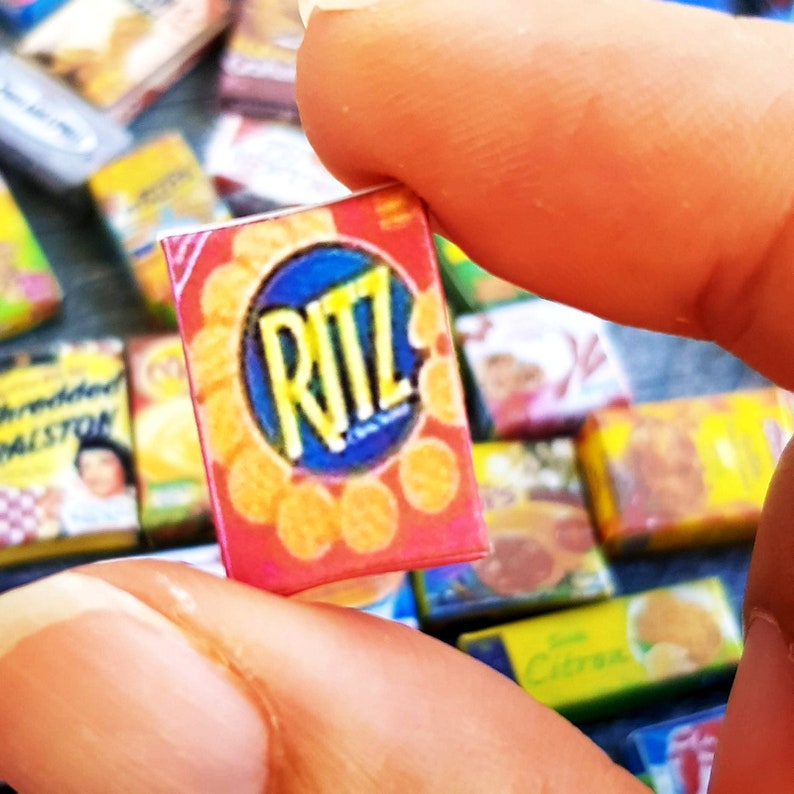 Miniature Food Packaging Printable 1:12 Scale Dollhouse Food Boxes ...