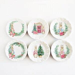 Miniature Ceramic Plates Bunny – Dollhouse Kitchen Decor (set of 6) - Etsy