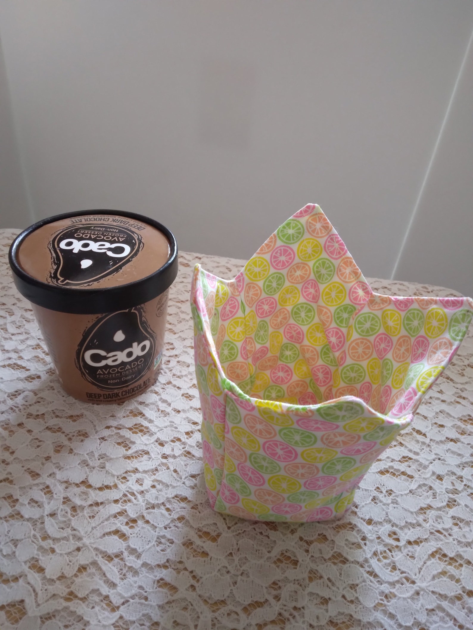 Cute Pint Ice Cream Cozy or Cup of Soup Cozy Handmade - Etsy