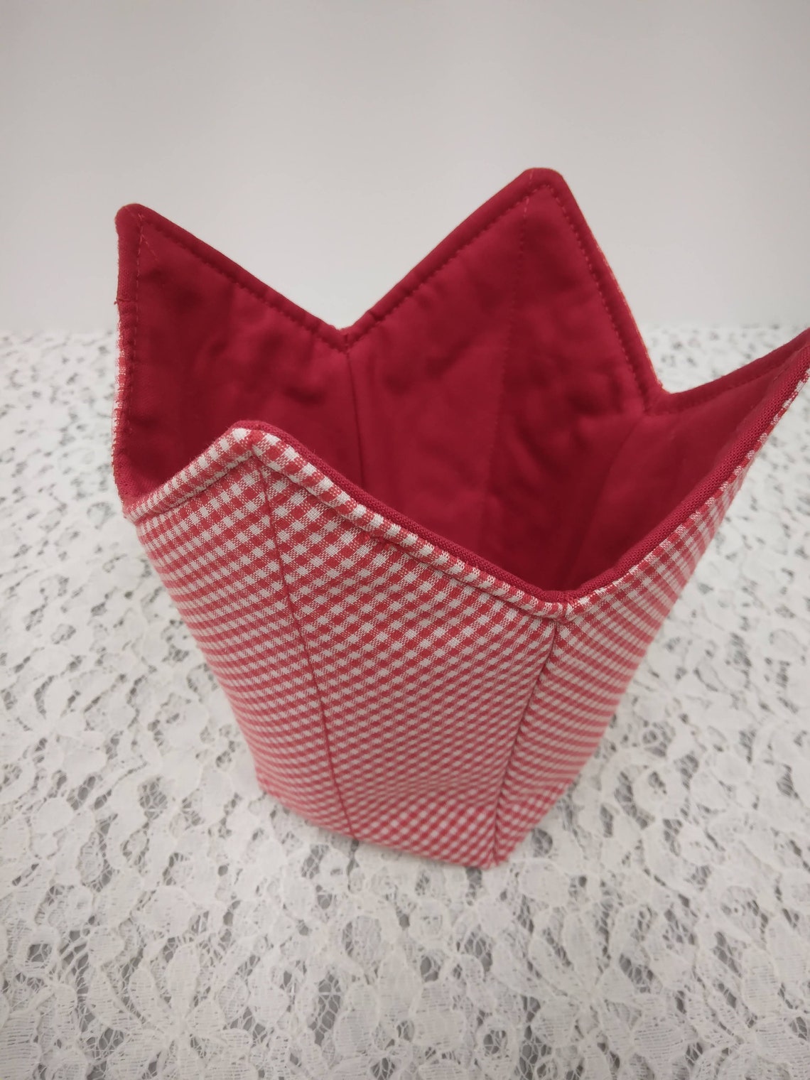 Handmade Pint Ice Cream Cozy: Reversible Cotton Cup Cozy - Etsy