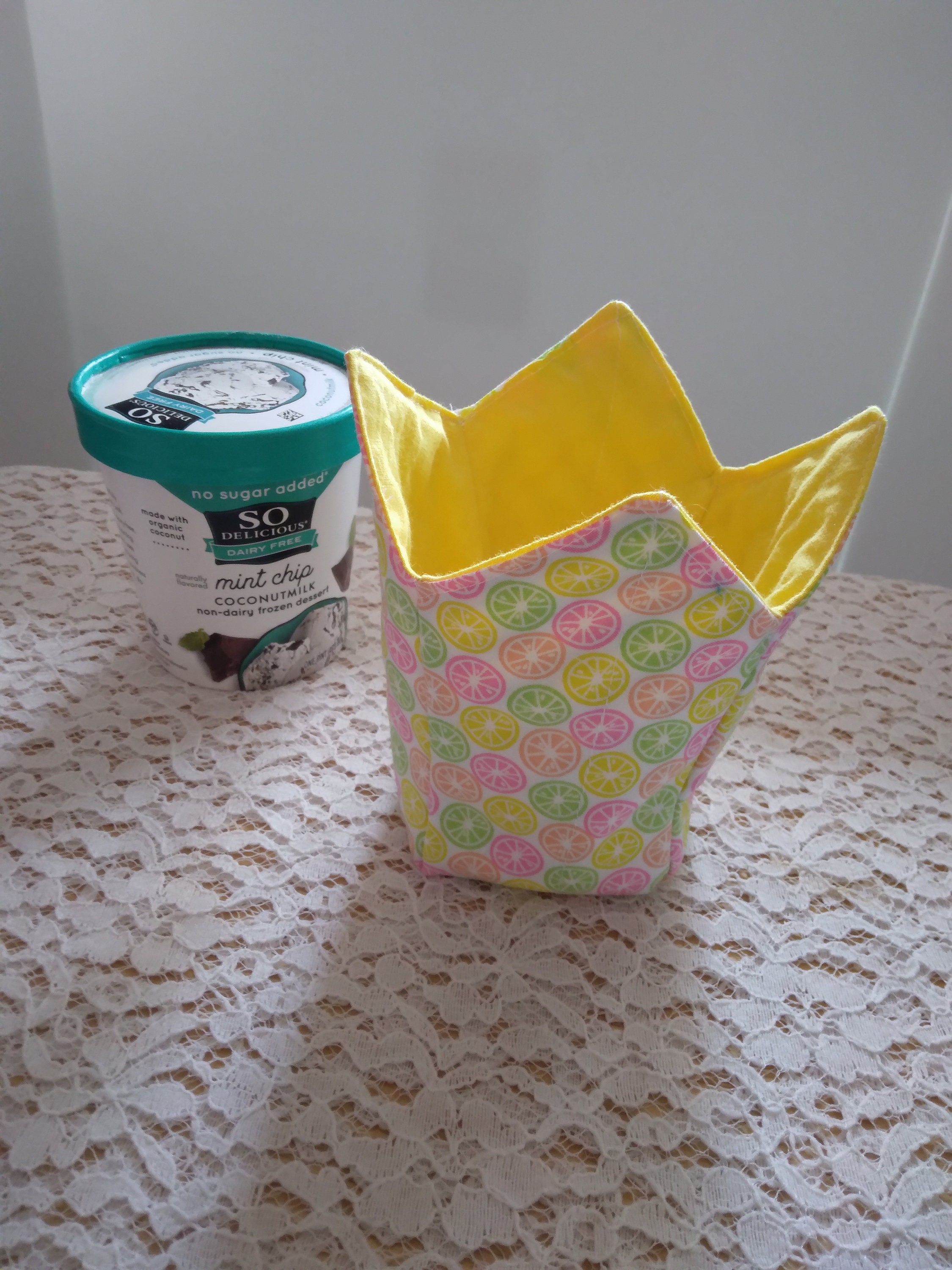 Cute Pint Ice Cream Cozy or Cup of Soup Cozy Handmade - Etsy