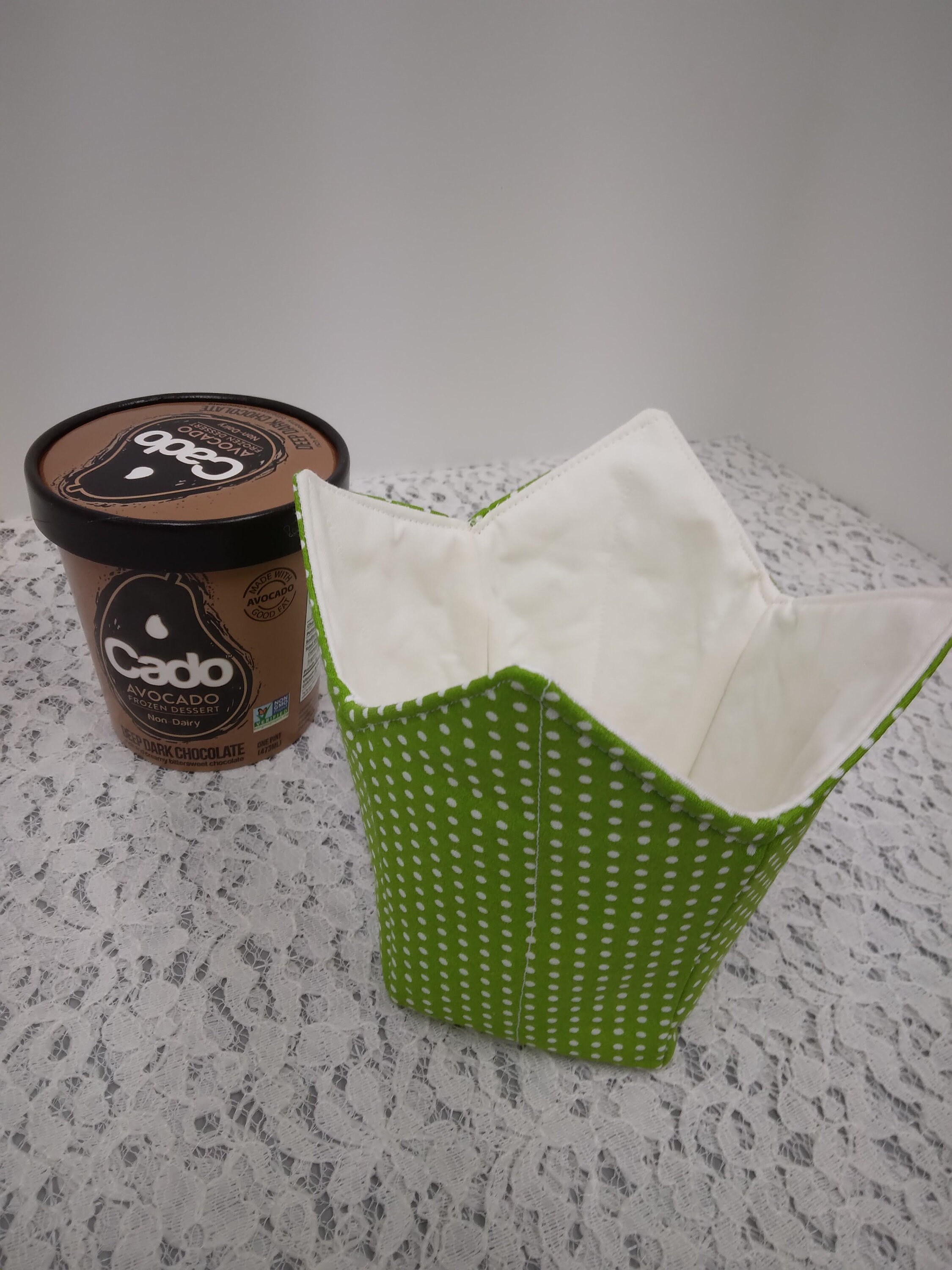 Cute Pint Ice Cream Cozy or Cup of Soup Cozy Handmade - Etsy