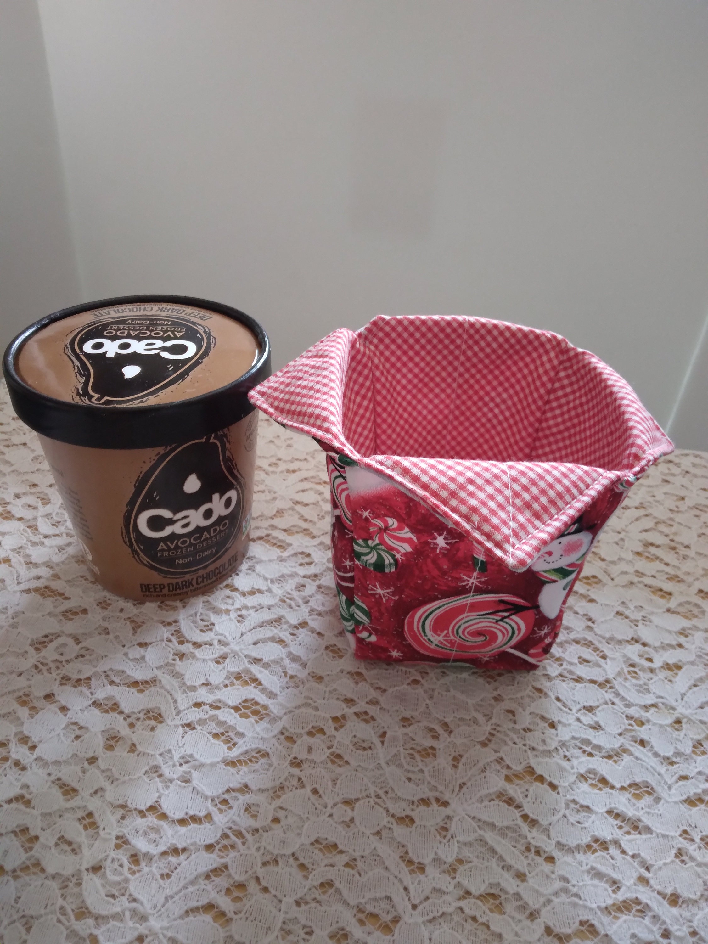 Cute Pint Ice Cream Cozy or Cup of Soup Cozy Handmade - Etsy