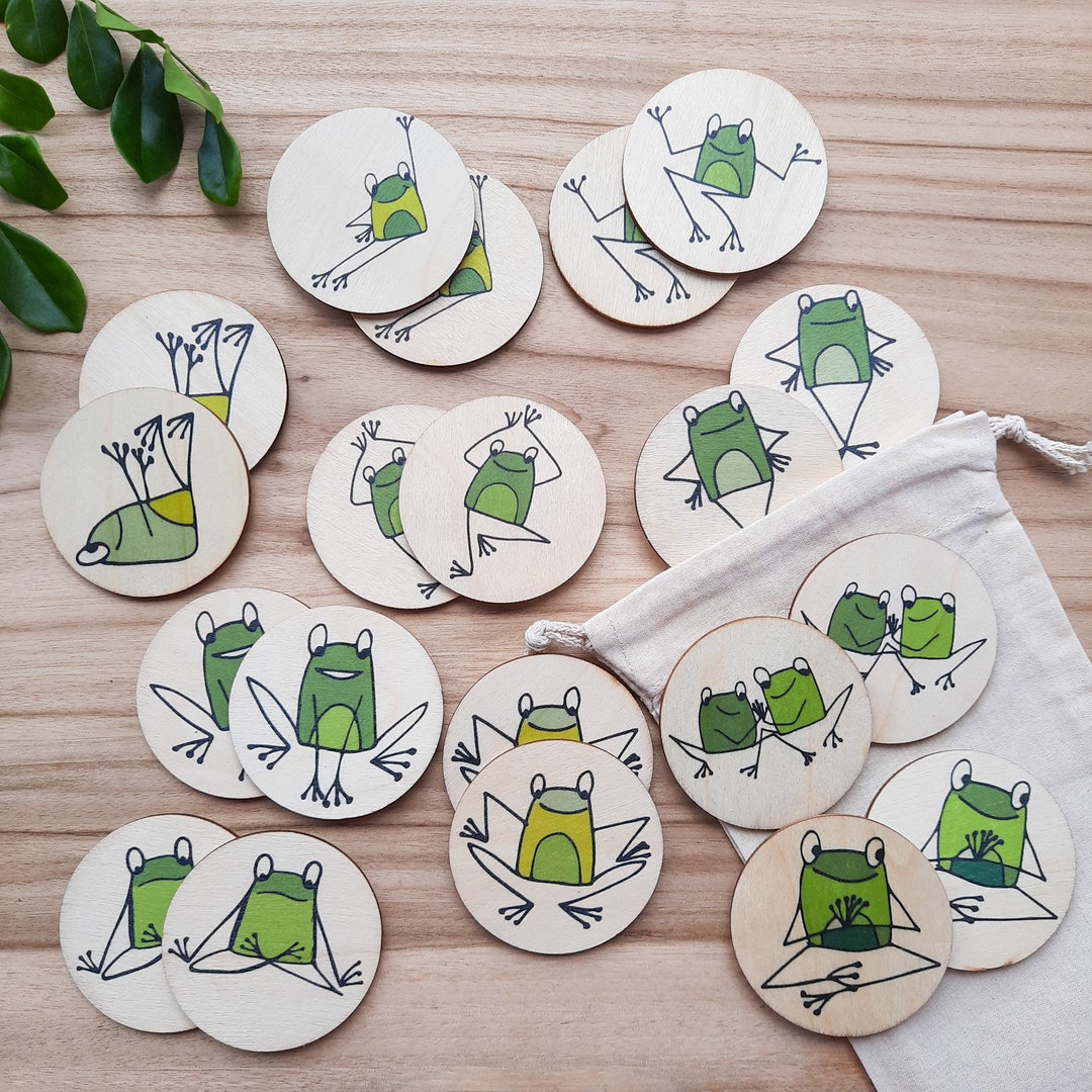 Memory Match, Yoga Games, Memory Game, Frog Game, Activities for Kids ...
