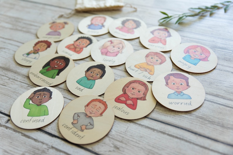 Story Stones Emotions Emotions Cue Cards Emotional - Etsy