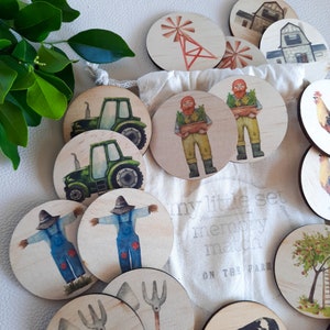 Memory Match, Farm Games, Matching Activities, Montessori Games, Gifts ...