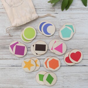 Memory Match, Shape Games, Matching Activities, Montessori Games, Gifts ...