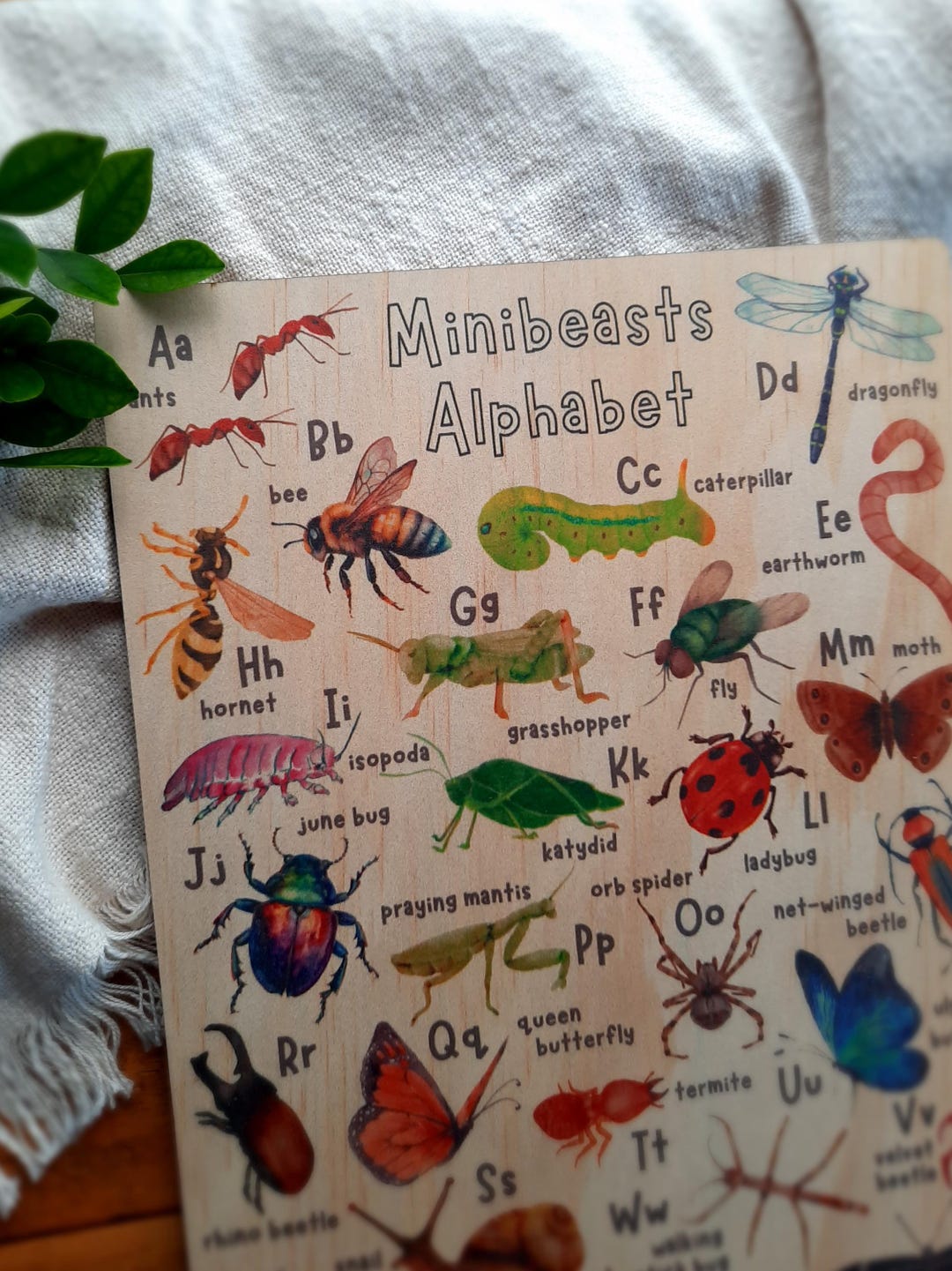 Minibeasts, Alphabet Poster, Animal Poster, Educational Posters for ...