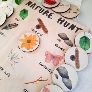Activity Board, Nature Hunt, Nature Activities, Outdoor Toys, Wooden ...